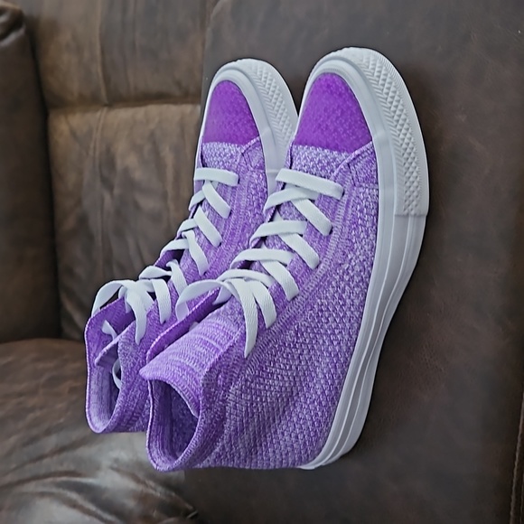 Converse | Shoes | Rare Converse All Star Lunarlon High Tops In Purple ...